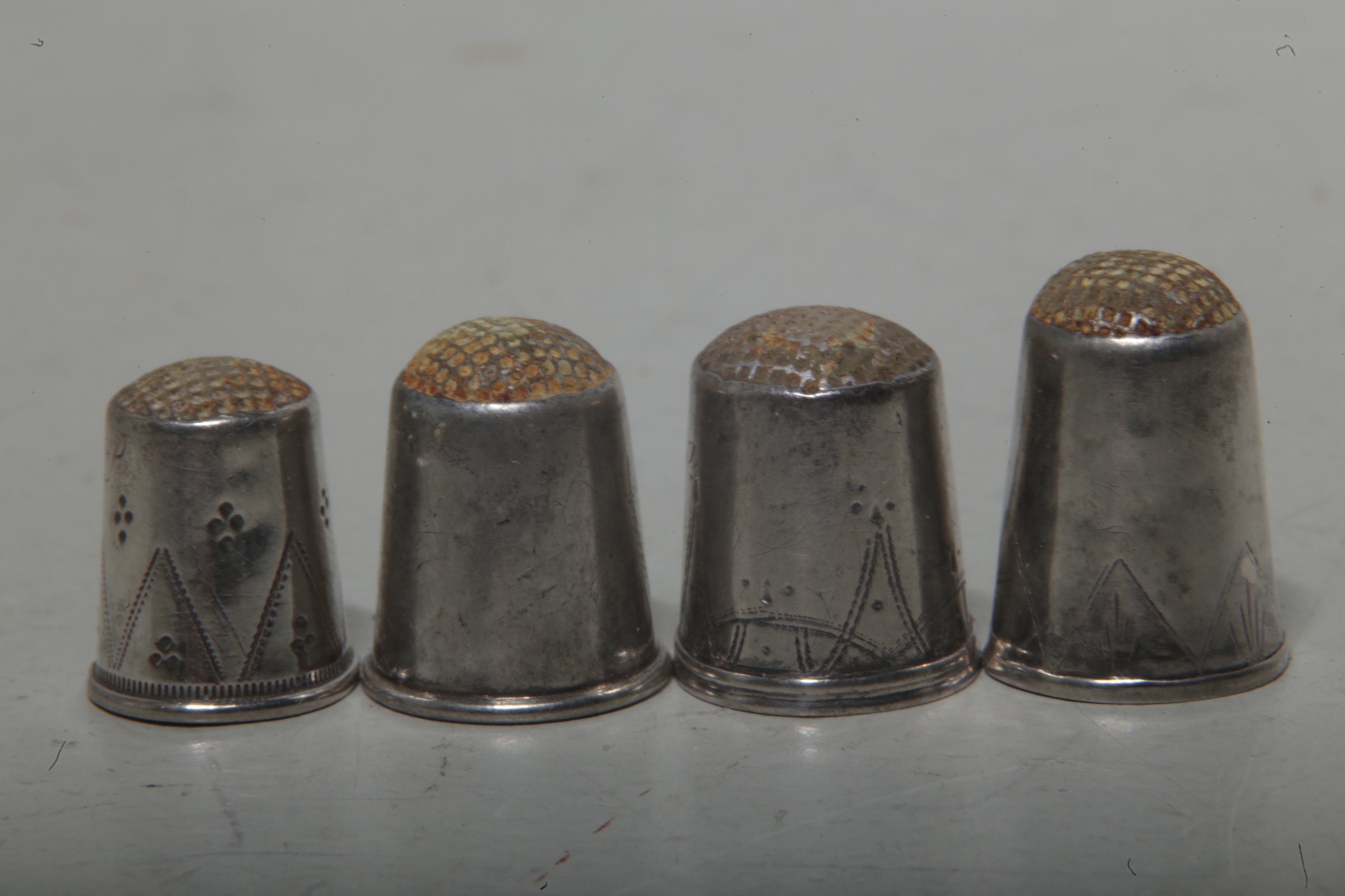 Fingerborgar silver, 4 stycken | Auktion